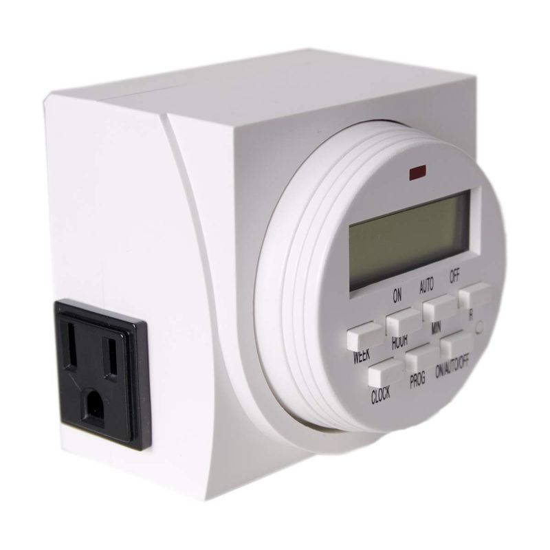 Autopilot Dual Outlet 7-Day Grounded Digital Programmable Timer, 1725W ...