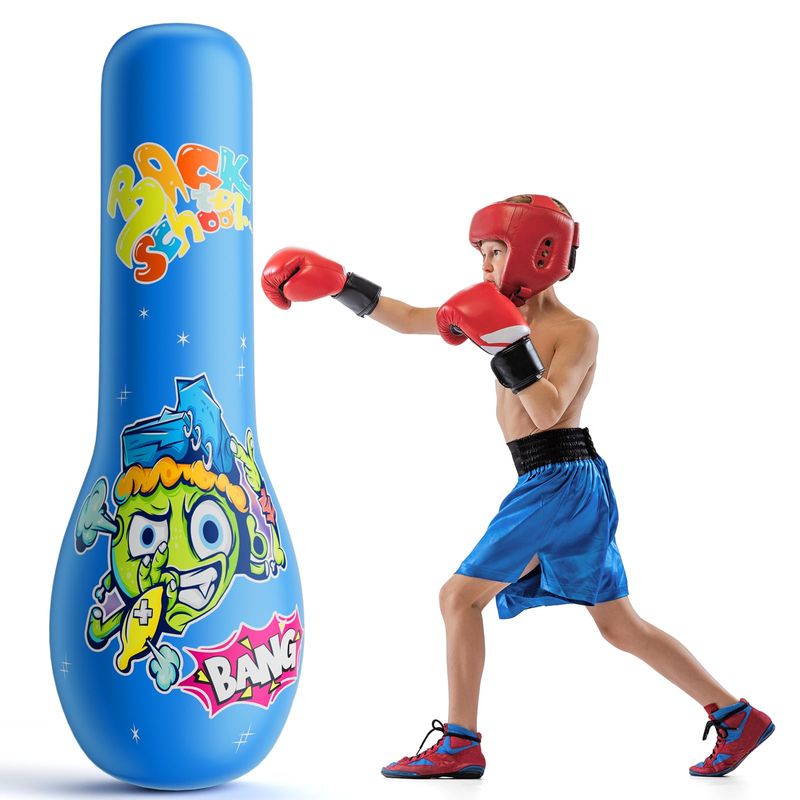 Punching Bag for Kids, 63 Inch Kids Punching Inflatable Kids Punching ...