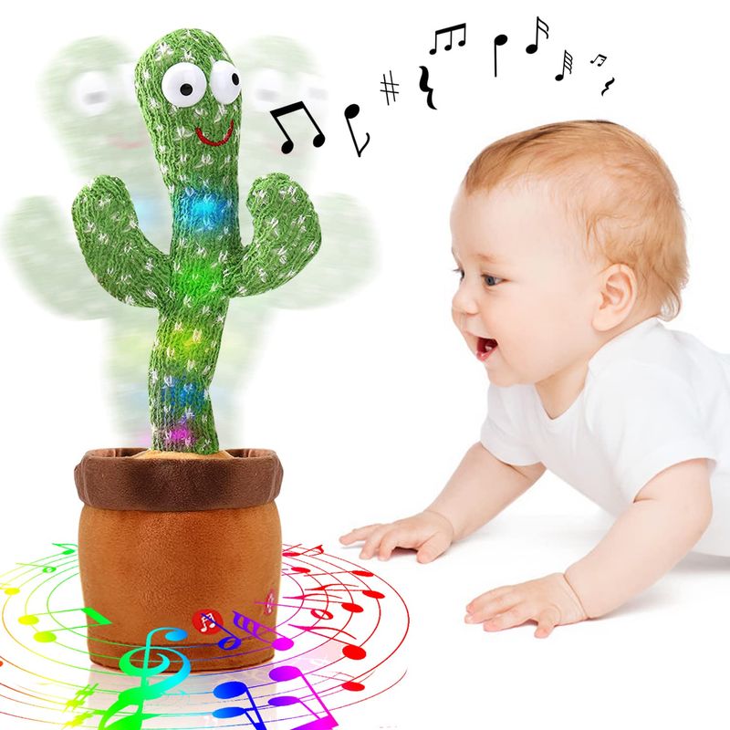 Hongsome Talking Cactus Mimicking Toy,Cactus Baby Toy That Repeat What ...
