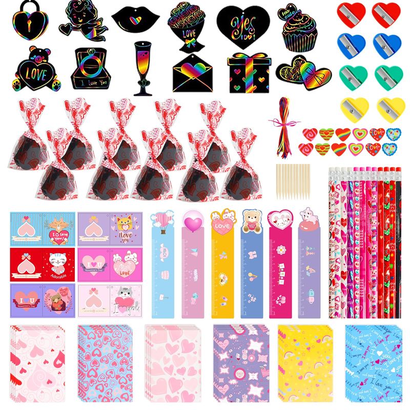 ECOHDT 24 Packs Valentines Day Gifts for Kids,192 Pcs Kids Valentines ...
