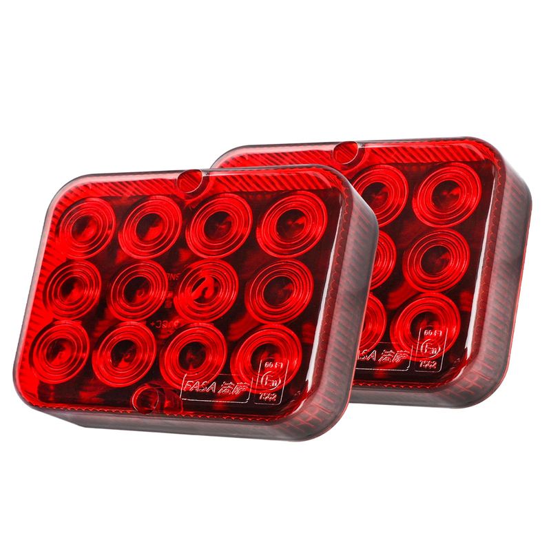 Yuanjoy 12V Red LED Rear Fog Light for Trailers with E Approval, for ...