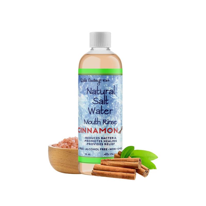 Dale Audrey | Pink Himalayan Salt Water Mouth Rinse | 16 oz. Bottle ...