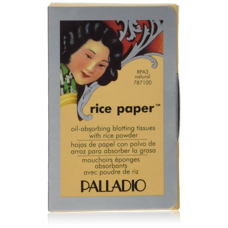 Palladio Rice Paper Facial Tissues for Oily Skin, Face Blotting Sheets ...