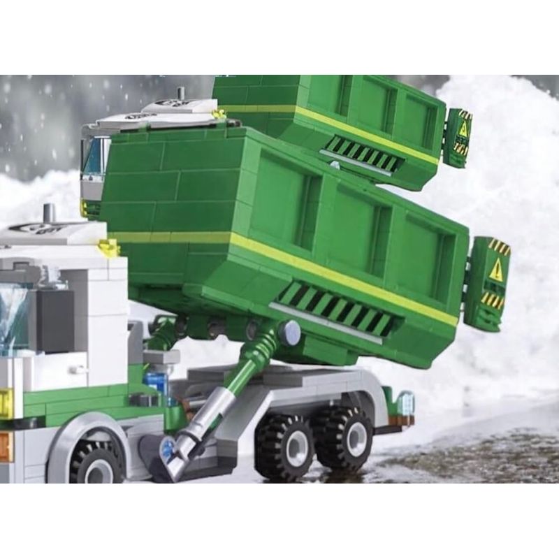 General Jim's Roll-Off Skip Loader Building Block Set - 351 Pieces ...