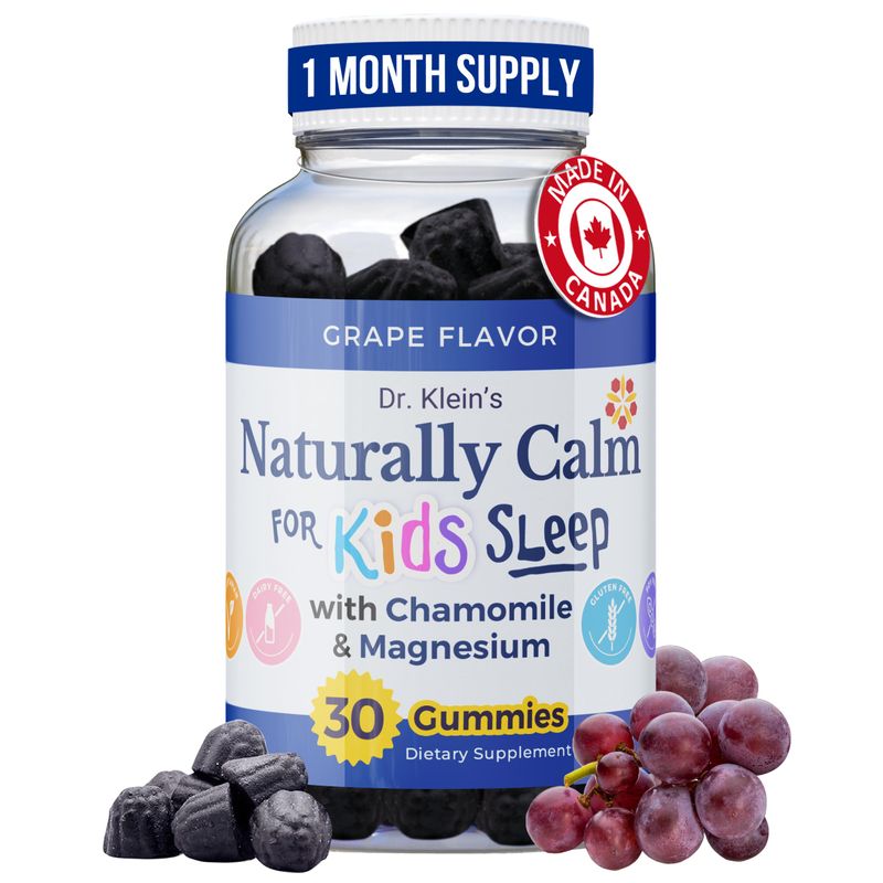 Dr. Klein's Naturally Calm Gummies for Kids - Chamomile, Linden ...