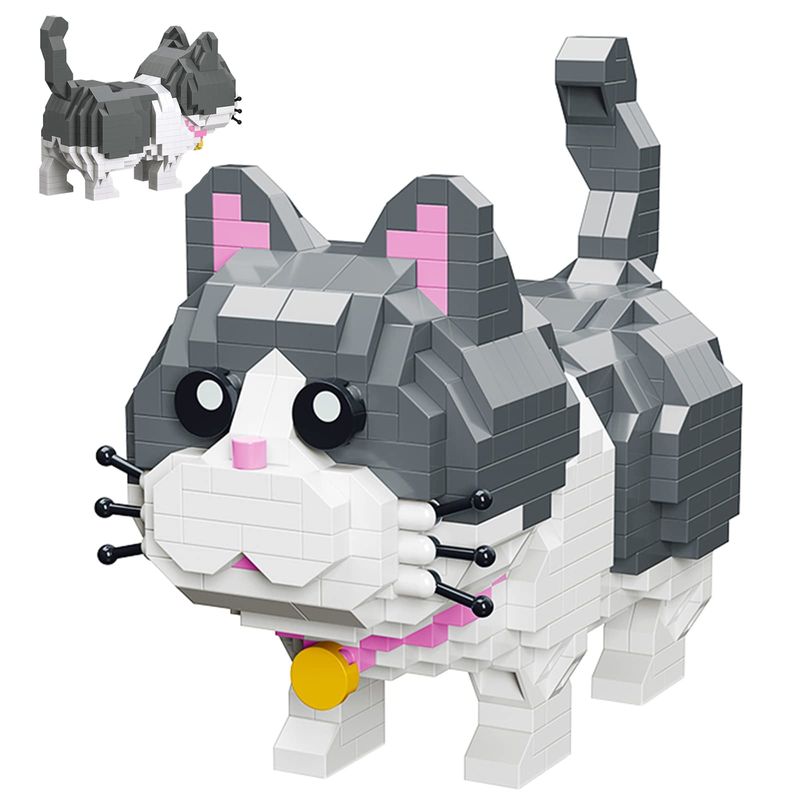 Myweyde Black Cat Building Blocks, Micro Building Blocks Cats, Cute ...