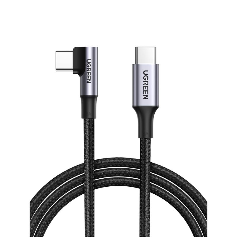 UGREEN USB C L-Shaped Cable, PD 100W, L-Shaped, Type-c, 5A Rapid ...