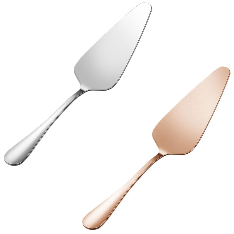 DELUXEFOX Cake Knife Cake Server (Set of 2) Pie Server Stainless Steel ...