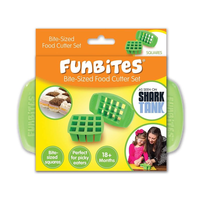 FunBites Food Cutter for Kids, Green Squares - Online Marketplace ...