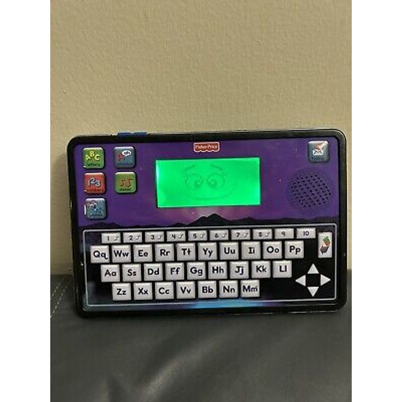 Fisher Price Fun-2-Learn Smart 9”x6” Tablet Interactive Toy Works Kids ...