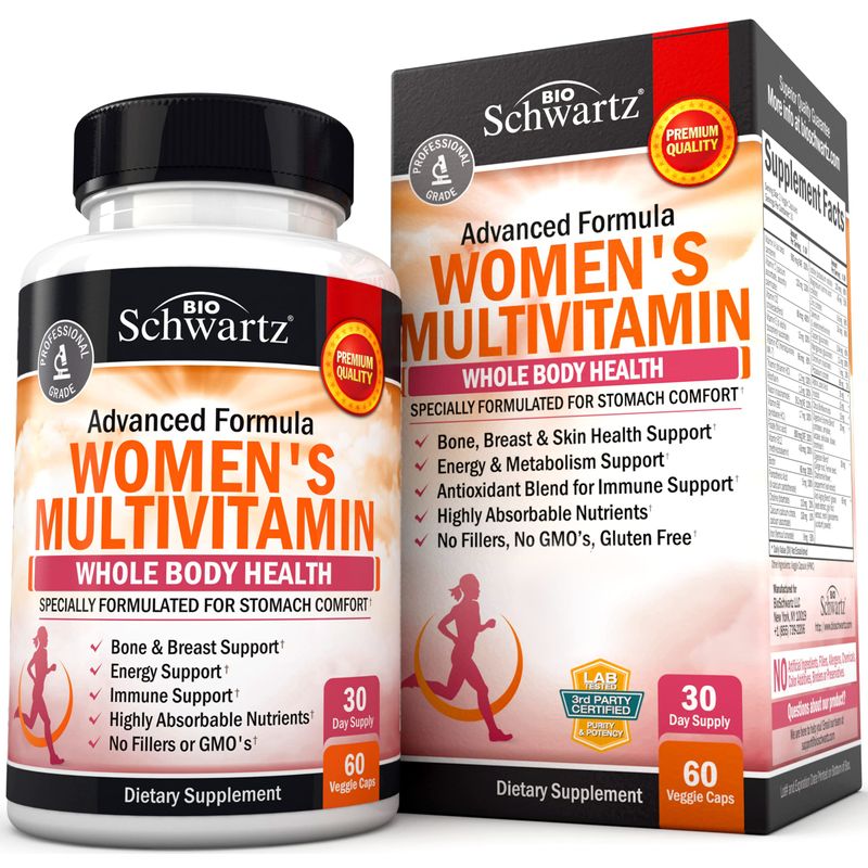 Multivitamin for Women with Vitamin D3 - Multivitamins for Bone Breast Skin Joint Energy ...