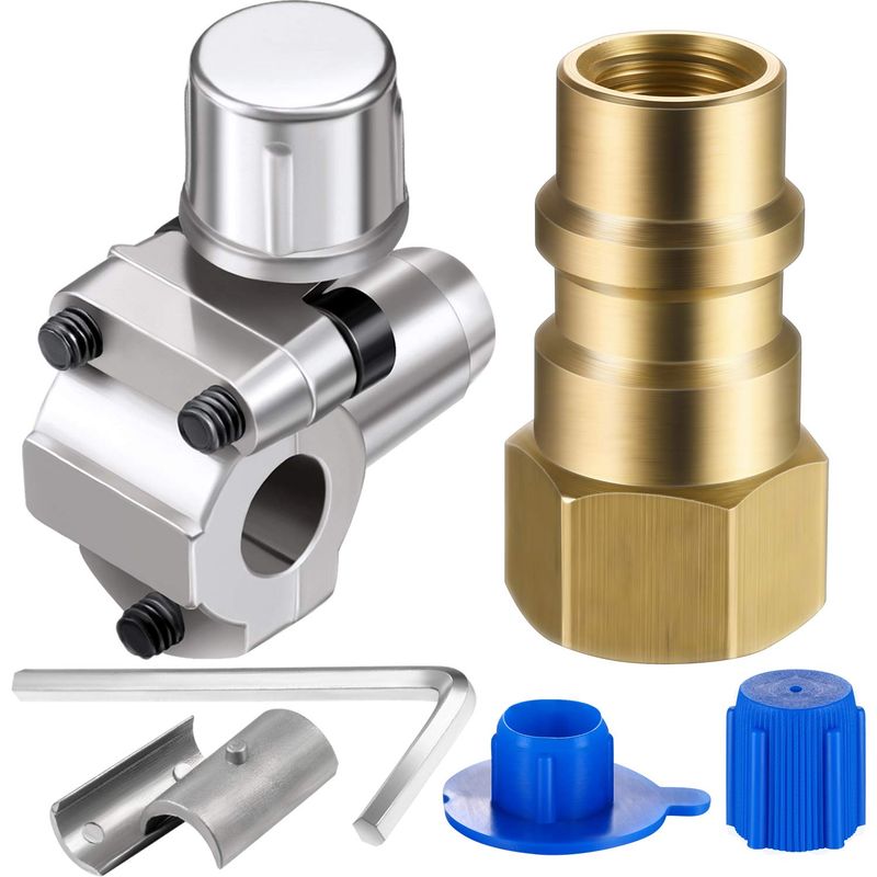 Bullet Piercing Valve Kit with Dust Cap Converts R12 to R134A Fit 7/16 ...