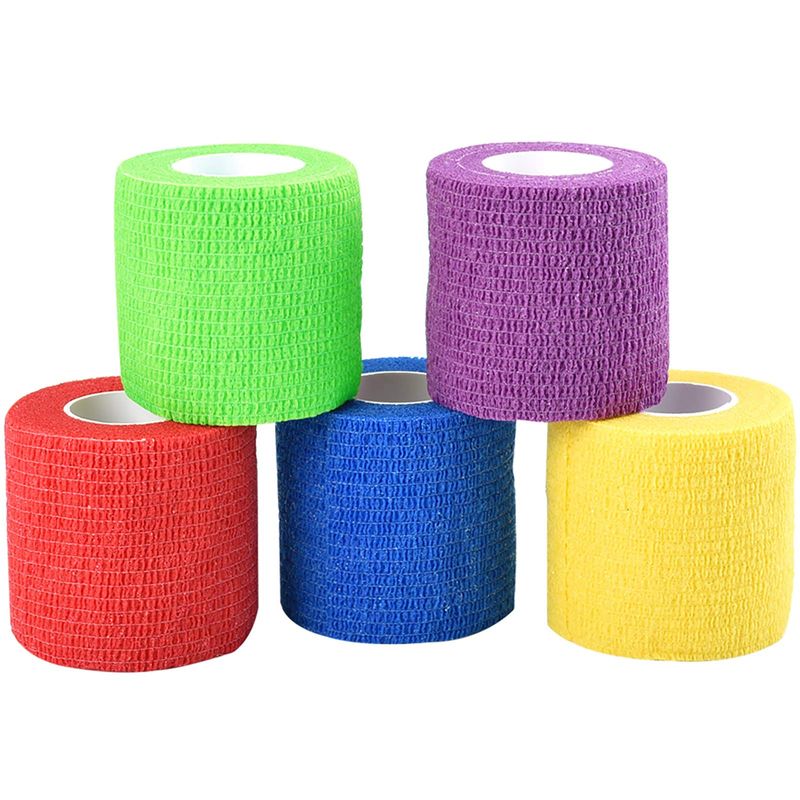 Jalan 2" x 5 Yards Self Adherent Cohesive Bandage, Pet Vet Tape Wrap bulk stretch Tape for Wrist ...