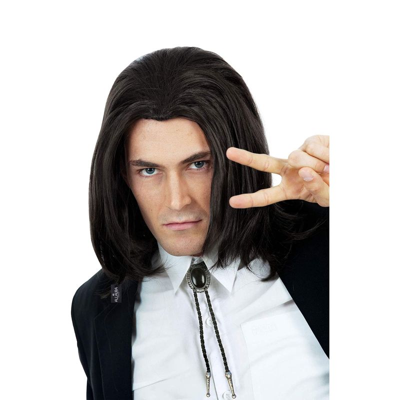 ALLAURA Assassin Wick Wig Hitman Wig Black Keanu Wig 90s Mens Costume ...