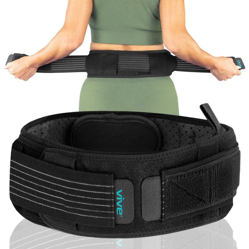 Vive Sacroiliac SI Joint Hip Belt for Women & Men - Lower Back Support ...