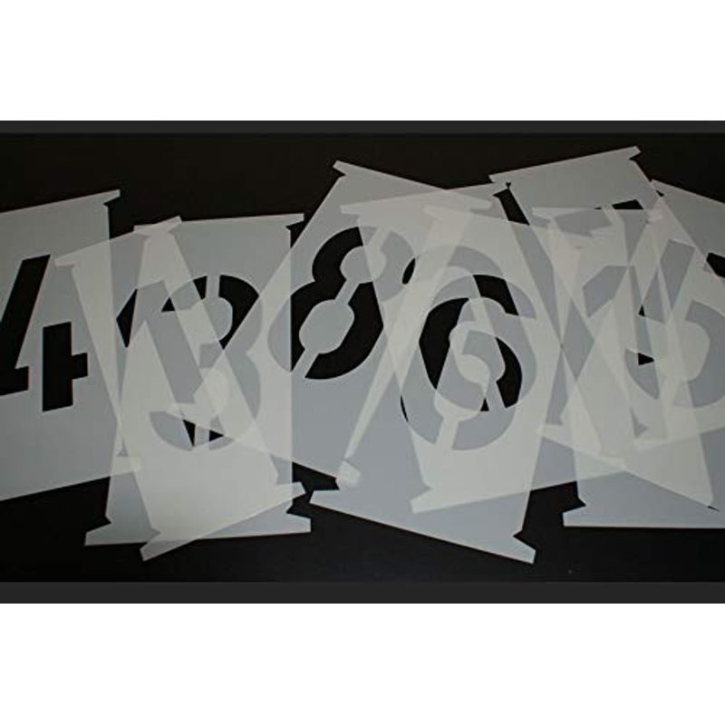 Number Stencils 250 mm According to DIN 1451, Number Set, Painting ...