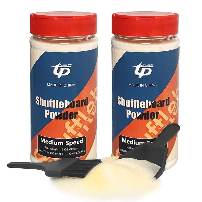 TORPSPORTS Shuffleboard Sand Wax High/Medium Speed Shuffleboard Powder ...