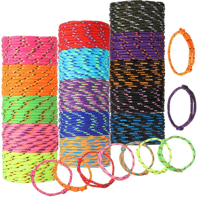 Hillban 300 Pcs Neon Friendship Bracelets Bulk for Kids Jelly Bracelets ...