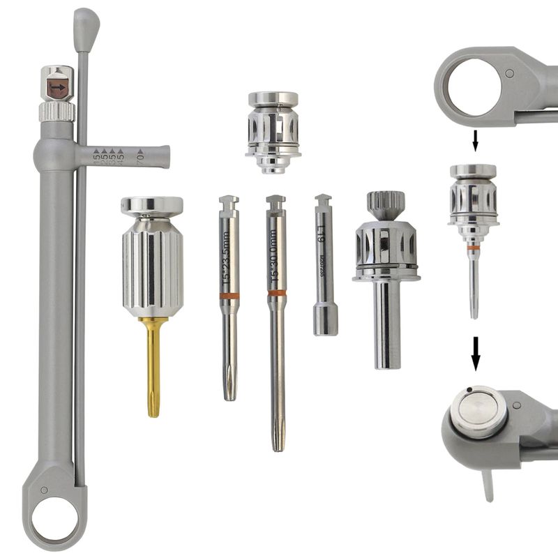 Nobel Biocare Implant Prosthetic Kit Torque Wrench Unigrip Screwdriver ...