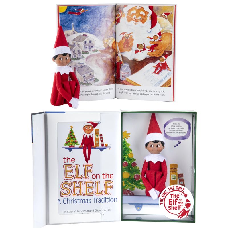 Elf on the Shelf: Christmas Tradition - Boy Scout Elf with Brown Eyes ...