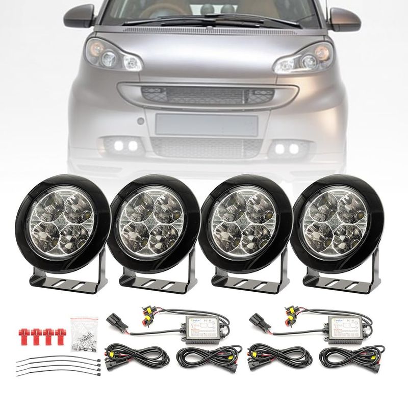 NSLUMO LED DRL Daytime Running Light for 2007-2015 Mercedes Smart ...