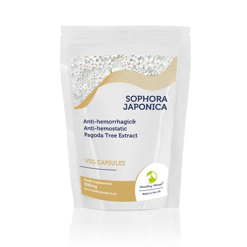 Sophora Japonica 500mg x120 Veg Capsules Anti-hemorrhagic and Anti ...