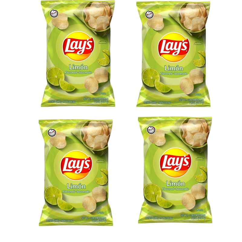Lay's Potato Chips LIMON Lime Flavored 7.75oz Bags Snack 4 Bags - Online Marketplace - EveryMarket