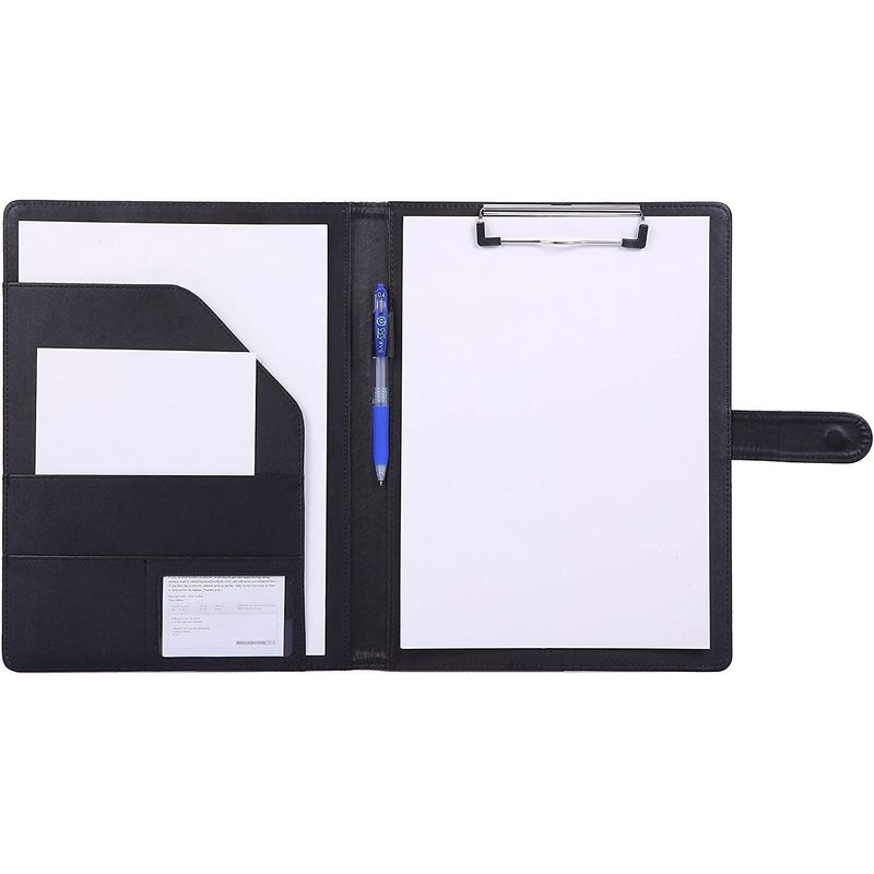 Padfolio Clipboard Folder Portfolio, Mymazn Faux Leather Storage ...