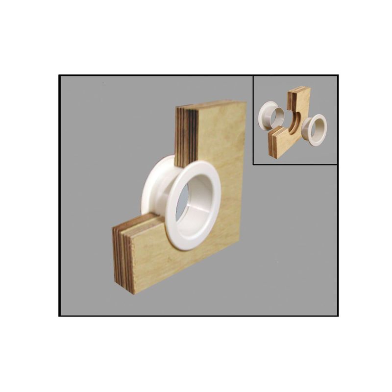 2" Chafing Trim Rings 2 piece adjustable design rigging flange for ...