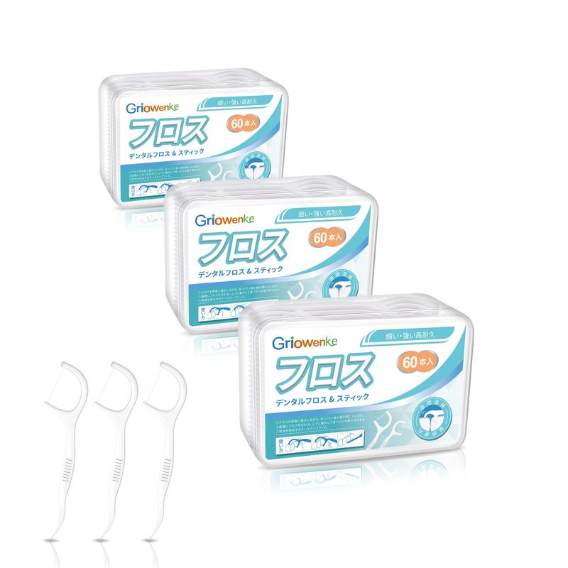Floss 180 Pieces, Thin Dental Floss & Picks (For Teeth & Interdental ...