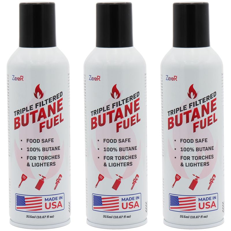 ZeroR® 100% Butane Fuel Refill | 10.67 fl oz 315ml | Made in USA ...