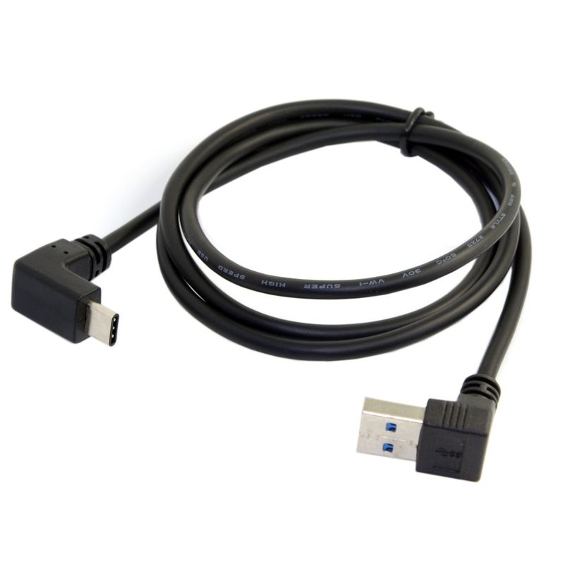 chenyang USB C to USB 3.0 90 Degree UP Angled Data Extension Cable for ...