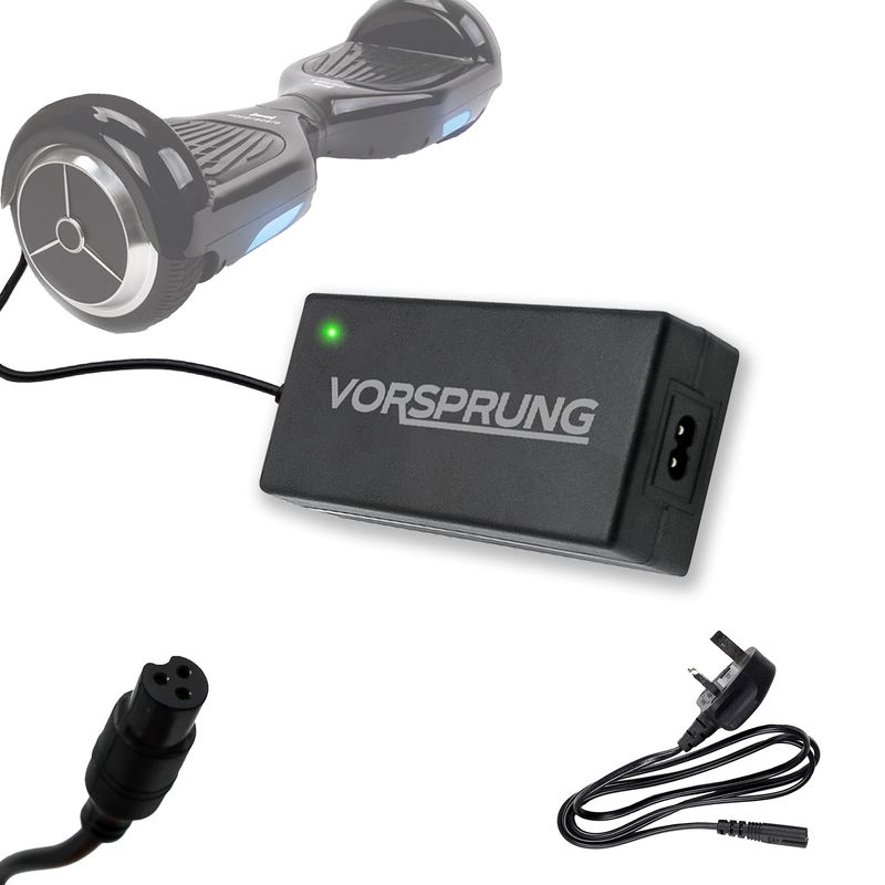 VORSPRUNG® Rapid Hoverboard (Self-Balancing) & Scooter Charger with LED ...