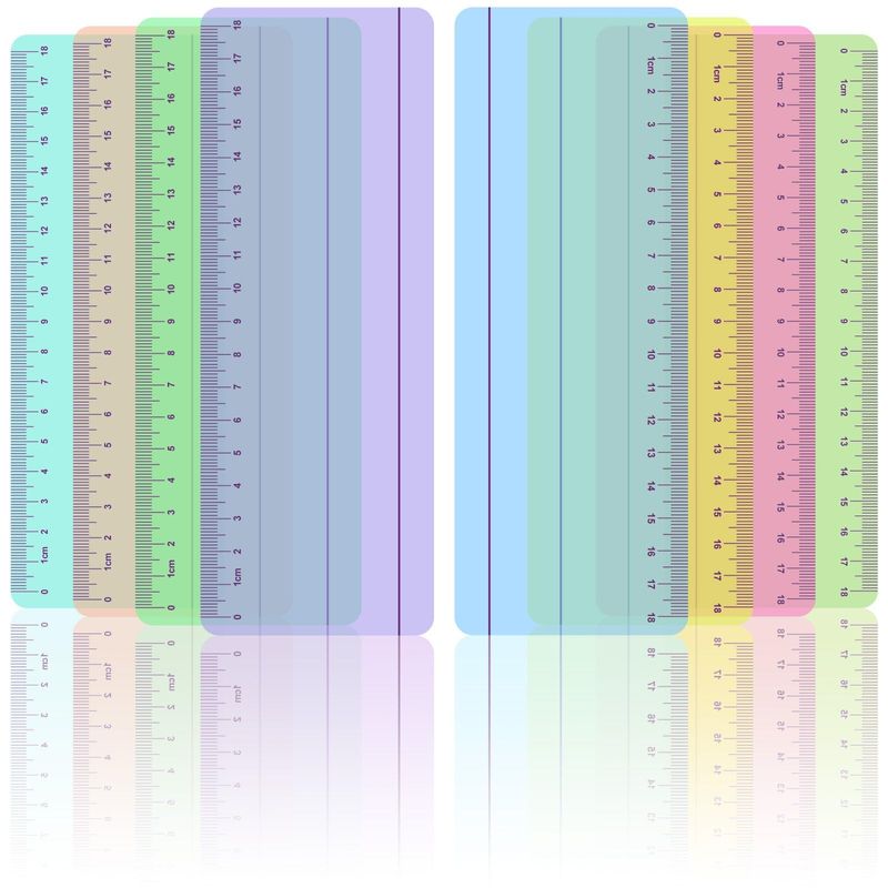 16 Pieces Professional Dyslexia Coloured Reading Overlays And Rulers ...