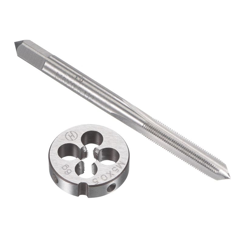 TOP-VIGOR M5 x 0.5mm Metric Tap and Die Set, Machine Thread Screw Tap ...
