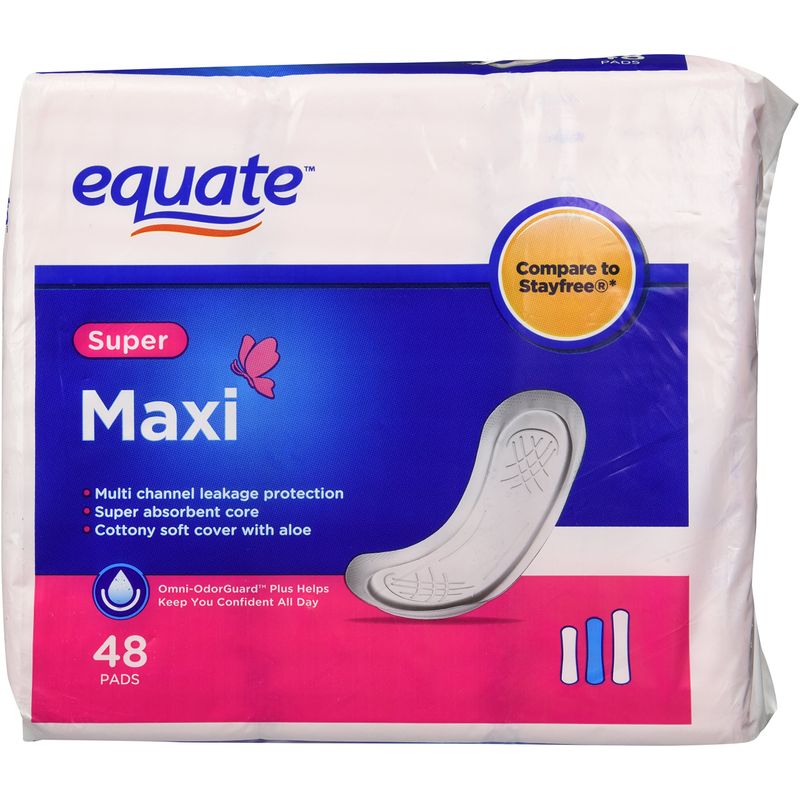 Equate Pads Super Multipack 48 Count by Equate - Online Marketplace ...