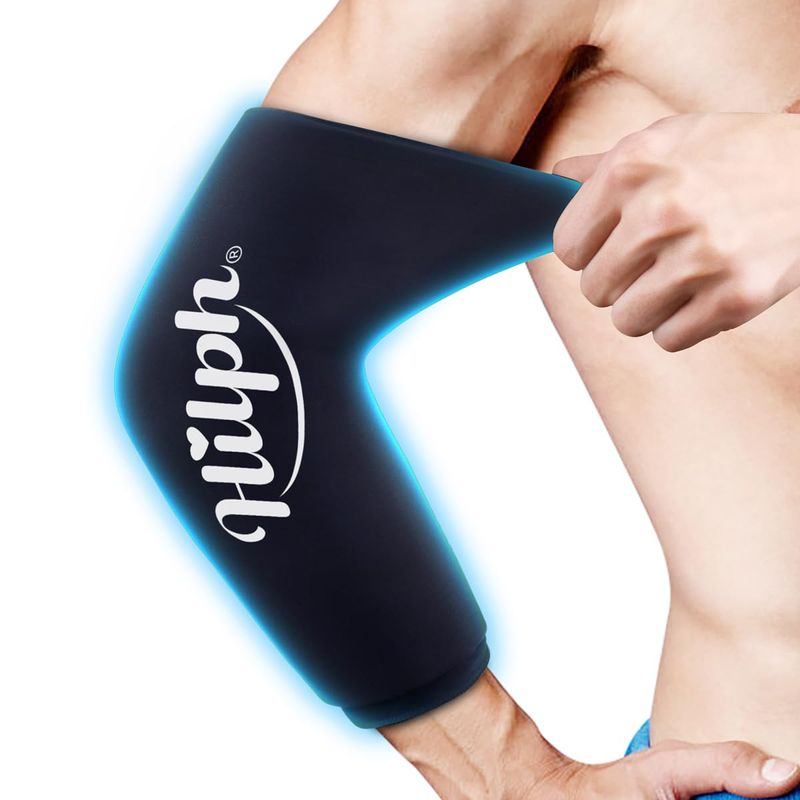 Elbow Ice Pack Cold Compression Sleeve, Hot Cold Therapy for Tennis ...