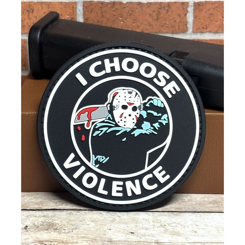 Tactical Morale PVC Patch - Jason Voorhees Patch - I Choose Violence ...