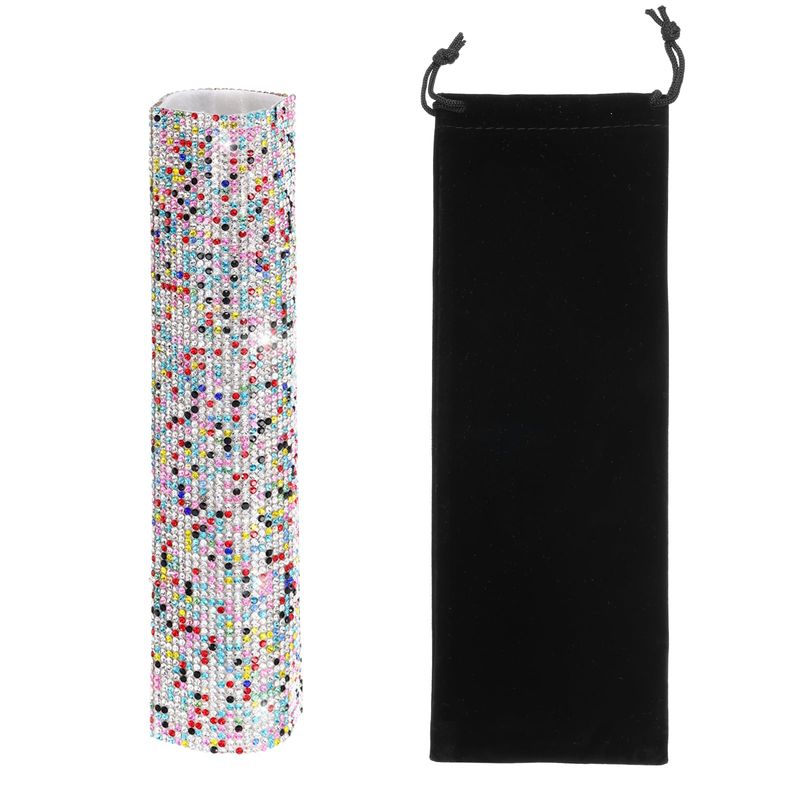 sourcing map Mixed Color Mic Handle Cover, Rhinestones Microphone ...