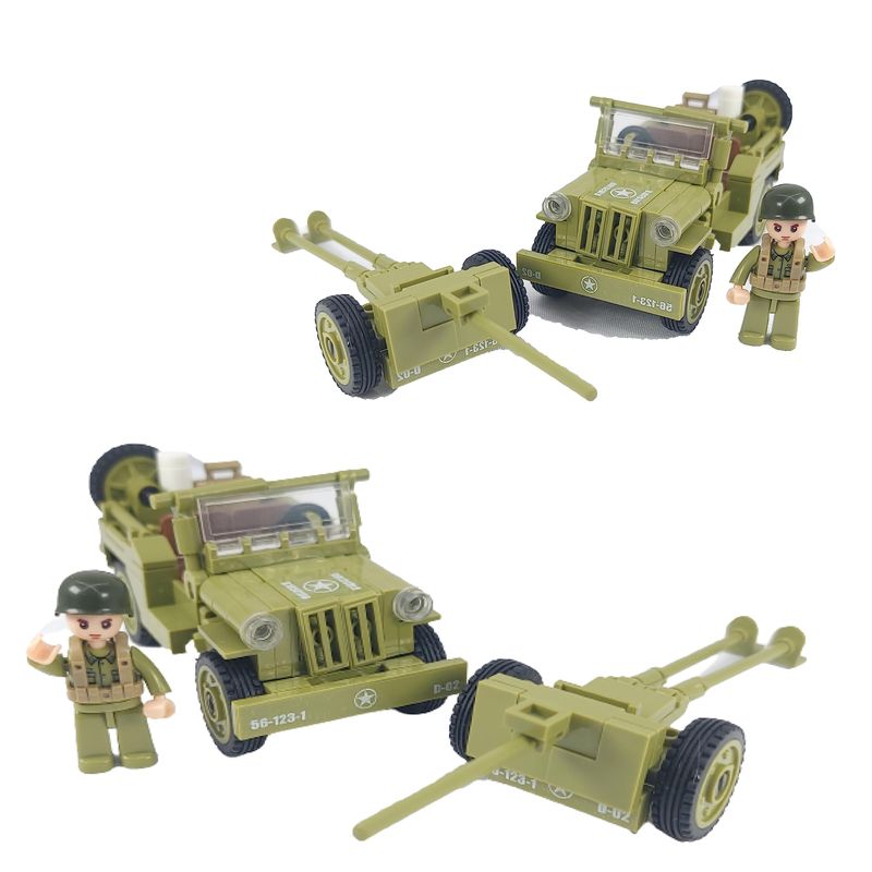 General Jim's Military Brick Building Set - WW2 American Army Willy’s ...