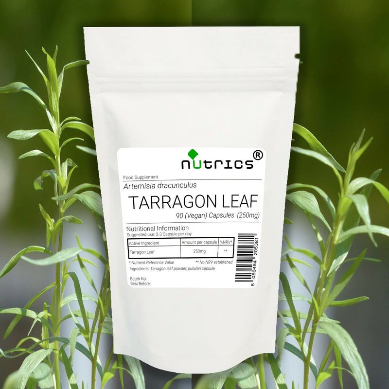 Nutrics® 250mg Tarragon Leaf 90 V Capsules (1 Month Supply) Suitable ...