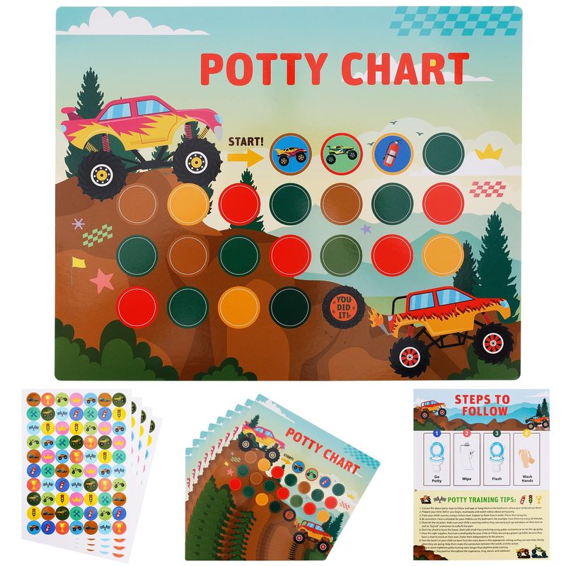 10 Sheet Potty Training Chart, Cute Potty Reward Chart with 280pcs ...
