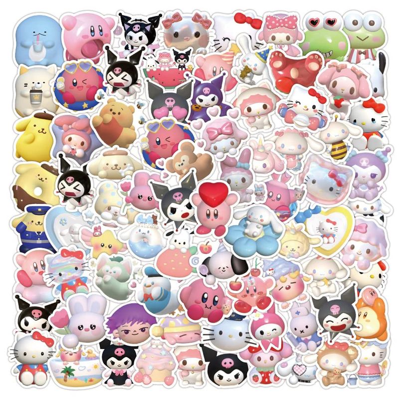 Sanrio Vinyl Stickers 100Pcs for Water Bottles Laptop Computer ...