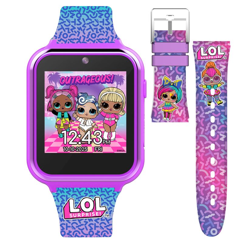 Accutime Kids LOL Surprise Pink Educational Learning Smart Watch Toy ...