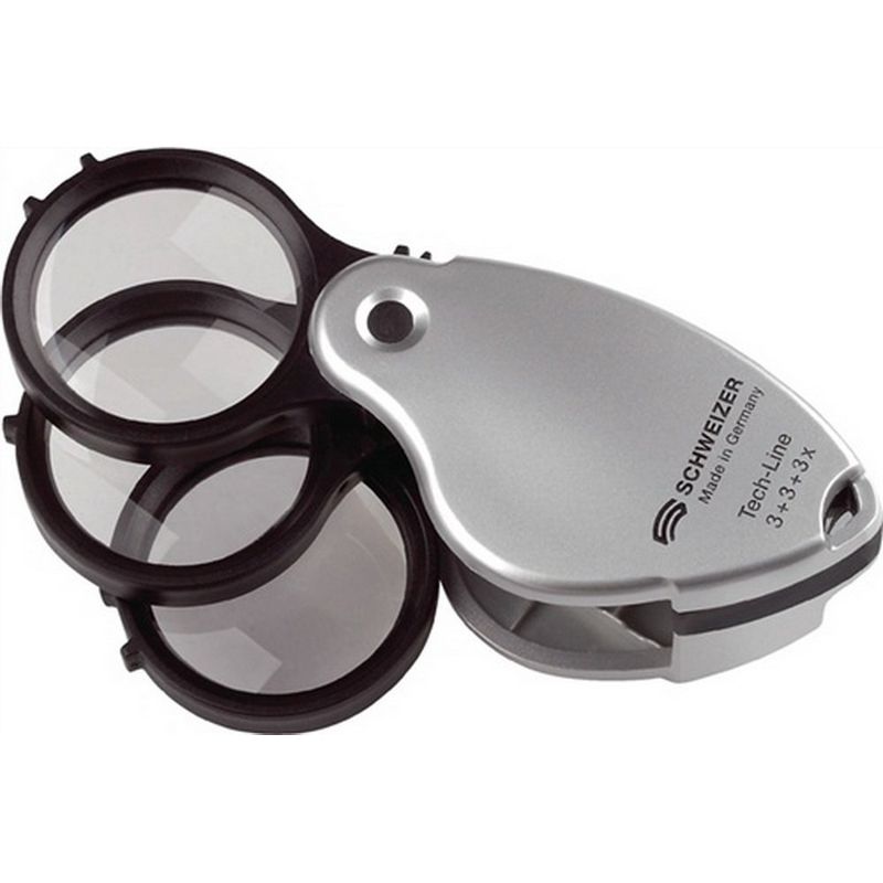 Magnifying Glass Tech-Line Magnification 9 x 3 Single Lens Lens d.38 mm ...