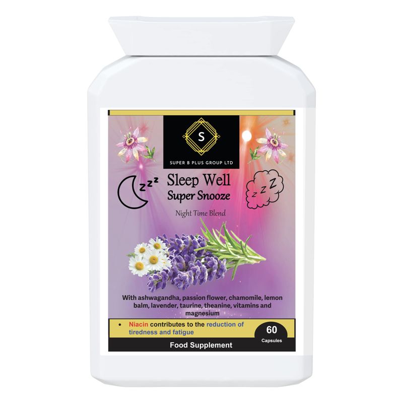 Good Night Super Snooze Supplement with Chamomile Flower Lemon Balm ...