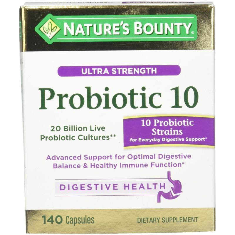 Nature's Bounty Ultra Strength Probiotic 10, 140 Capsules - EveryMarket