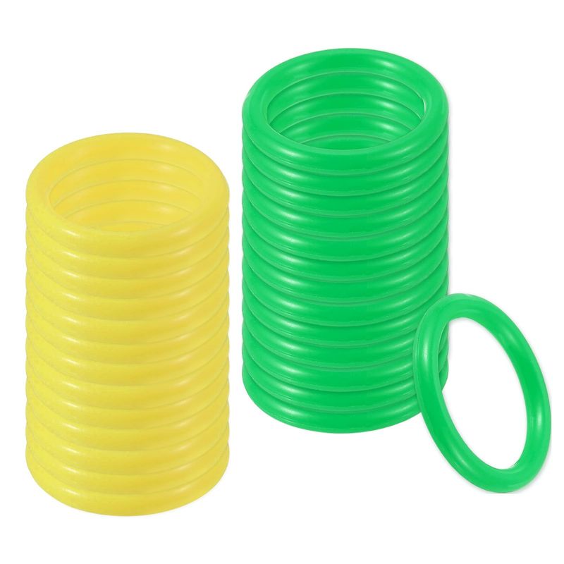 PATIKIL 2" Plastic Ring-Toss Rings for Bottles, 60 Pack Carnival Rings ...