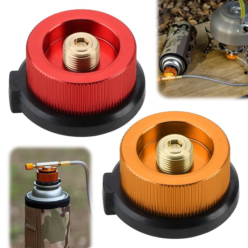 teasteam Gas Bottle Adaptor 2PCS Gas Refill Adapter for Butane Canister ...