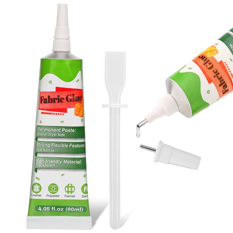 80 ML Fabric Glue for Clothing, Clear Fabric Glue for Clothing ...